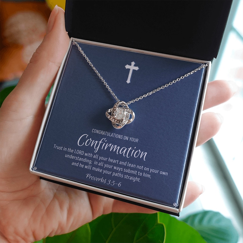 Confirmation Gift for Girls, Confirmation Granddaughter, Love Knot ...