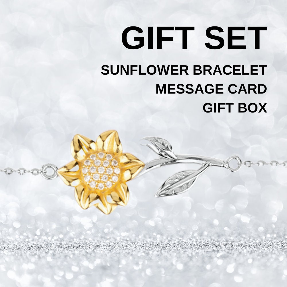 Best Friend Wedding Gift Sunflower Bracelet for Bride Bride - Etsy