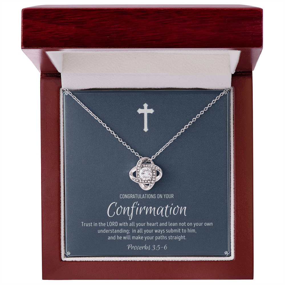 Confirmation Gift for Girls, Confirmation Granddaughter, Love Knot ...