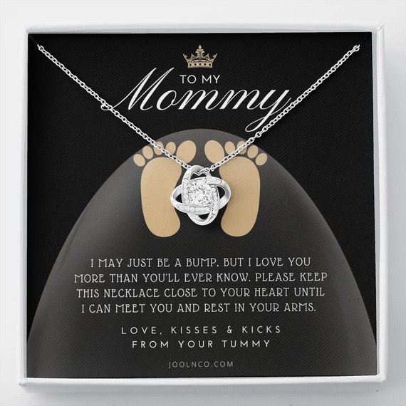 Mom to Be Gift New Mommy Gift Necklace Pregnant Wife Gift I May Just Be A Bump but I Love You to Mummy From Bump to Mommy to Be Etsy
