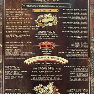 Spur Steak Ranch Vintage 1980s Wooden American Cowboy & Indian Themed ...
