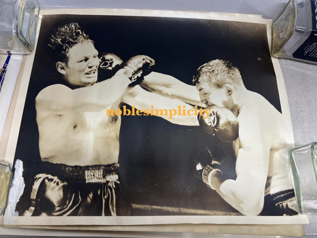 Rare Rocky Marciano V. Roland La Starza Boxing 17 X 14 ELLIOTT NEWS ...