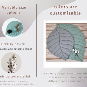 New Baby Gift | Leaf Play Mat, Activity Mat for Baby, Kids Room Decor ...