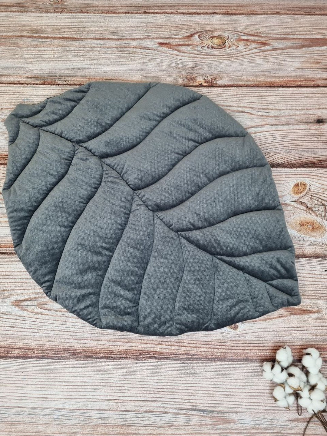 Custom Velvet Leaf Mat , Play Mat , Floor Play Mat Cotton Leaf Mat ...