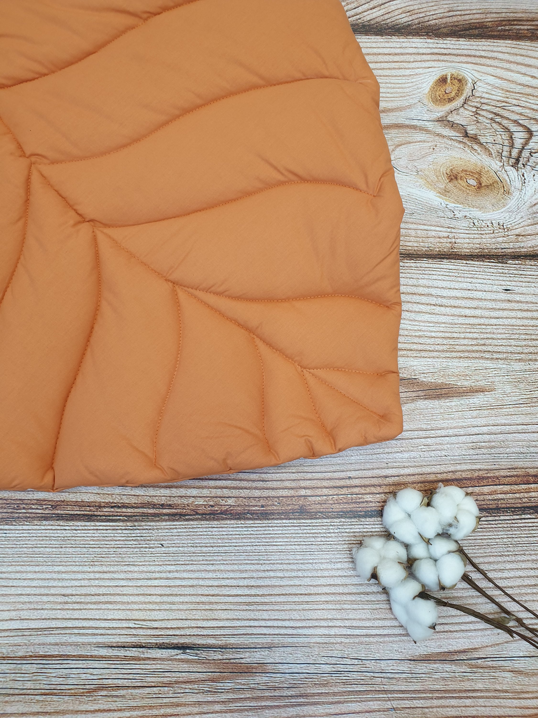 Orange Leaf mat leaf play mat floor play mat cotton leaf | Etsy