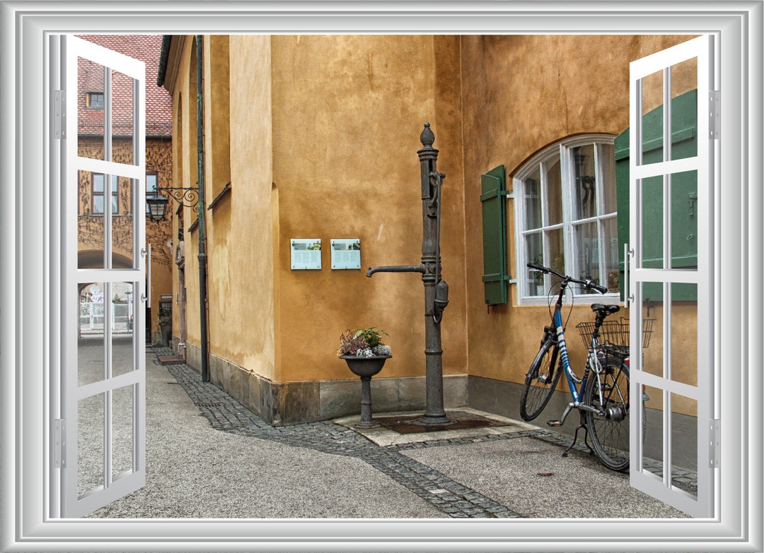 3d Window View Decal Art Removable Wallpaper Window Frame - Etsy