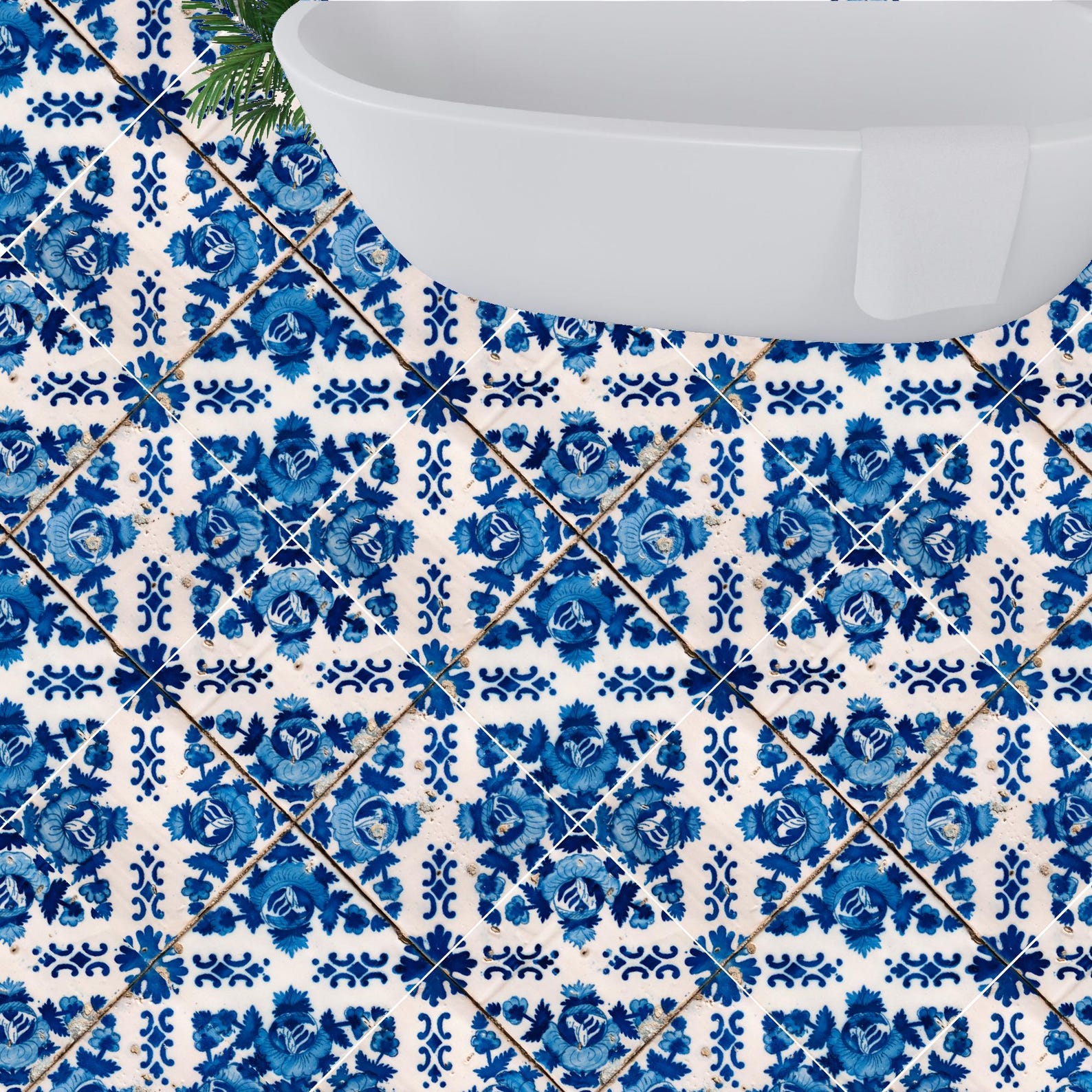 Tiles Stickers for Bathroom Backsplash Kitchen Floor Fireplace Decal ...