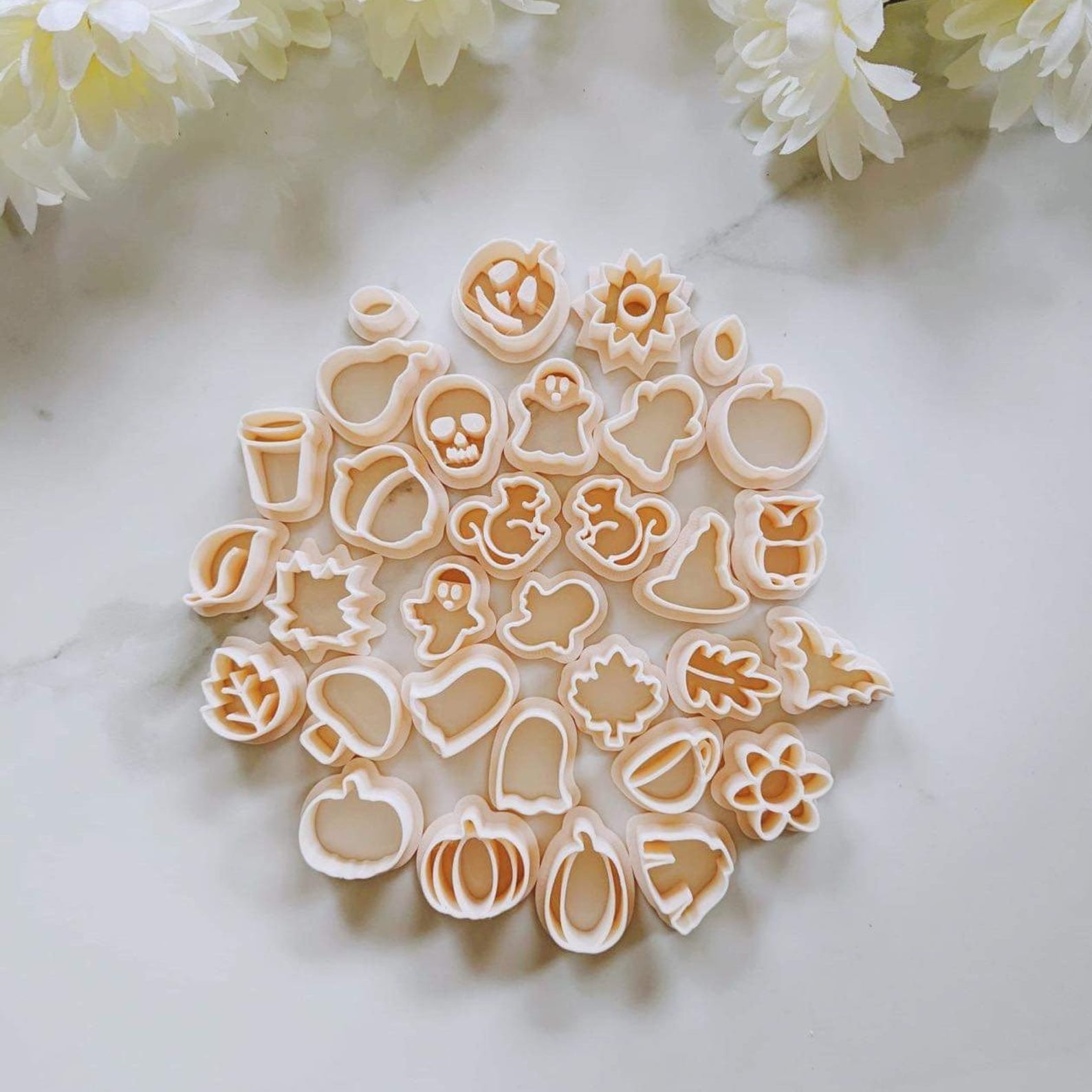 Fall Polymer Clay Earring Cutter Collection (32 Cutters) | Embossed ...