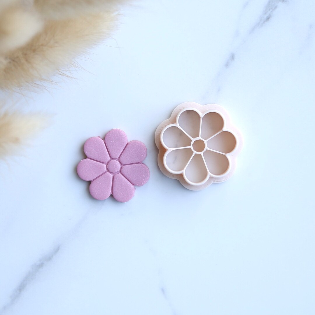 Seven Petal Daisy Clay Cutter | Spring Clay Cutter | Peony Clay Cutter ...