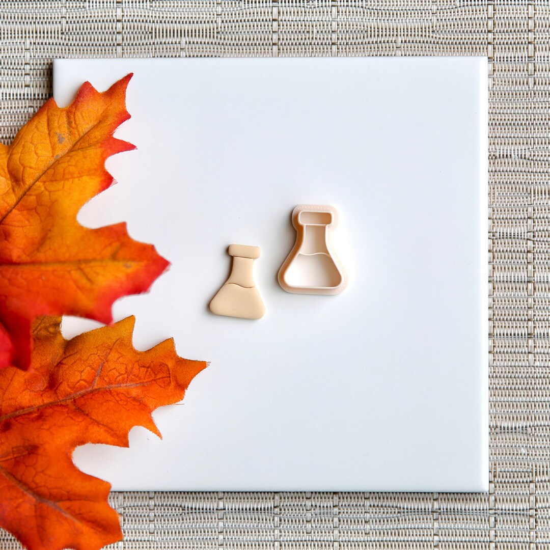 Chemistry Flask Clay Cutter | Fall Polymer Clay Cutter | Autumn Clay ...