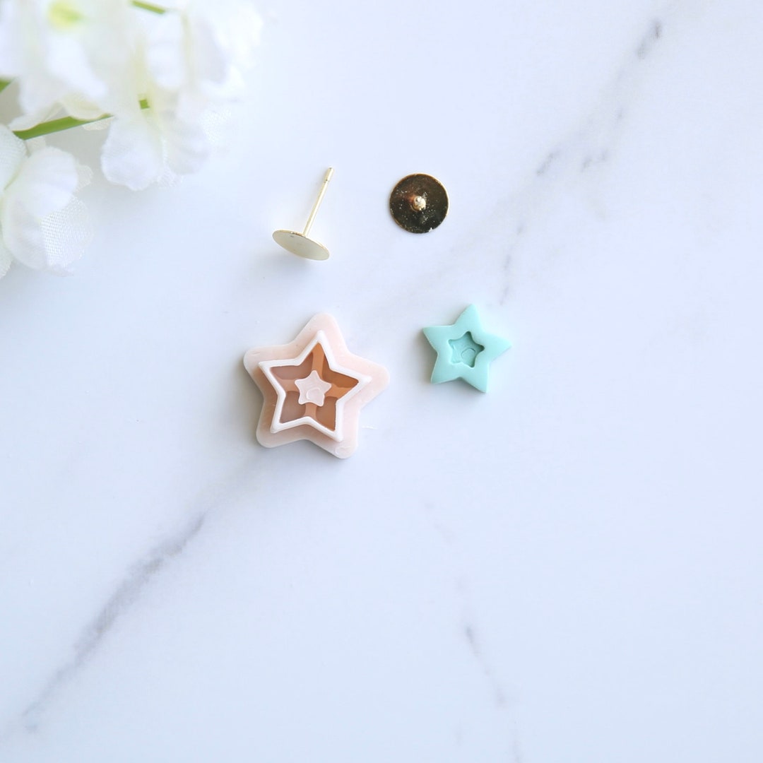 Star Mini Clay Cutter (stud Size) | Fourth of July Cutter | Summer Clay ...