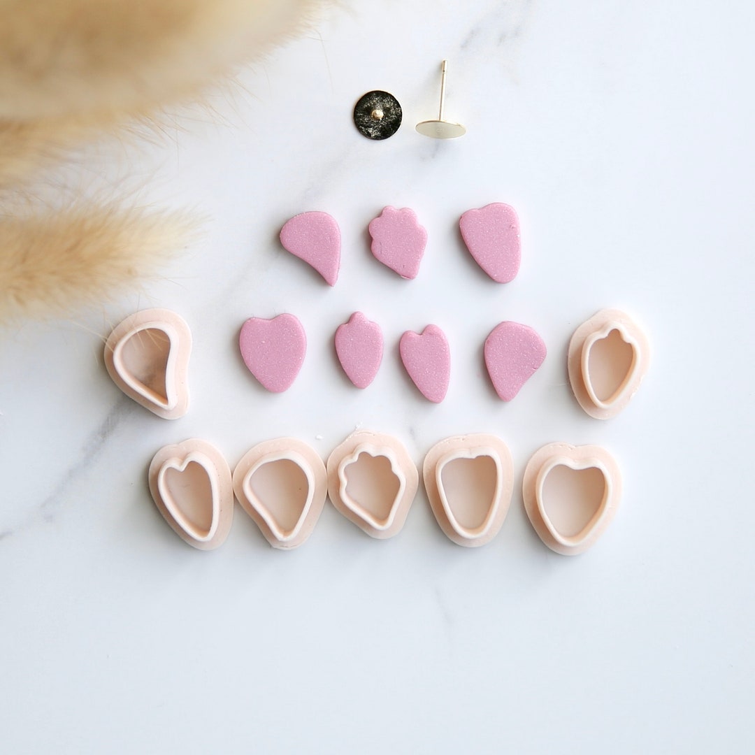 Flower Petal Mini Clay Cutter Collection (7 Piece) | Floral Clay Cutter ...