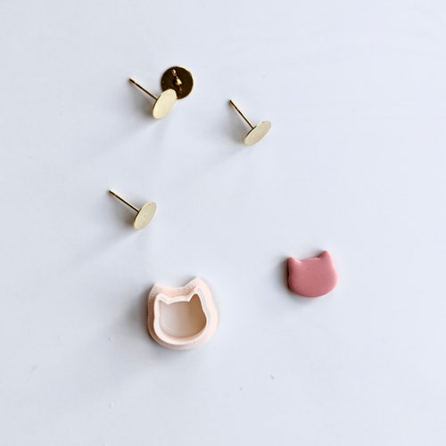 Cat Head Mini Clay Cutter stud Size Fall Clay Cutter - Etsy