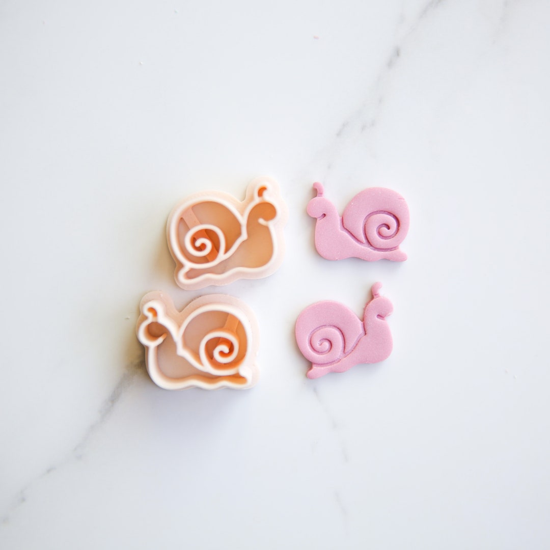 Snail Polymer Clay Cutter (embossing) | Halloween Clay Cutter | Fall ...