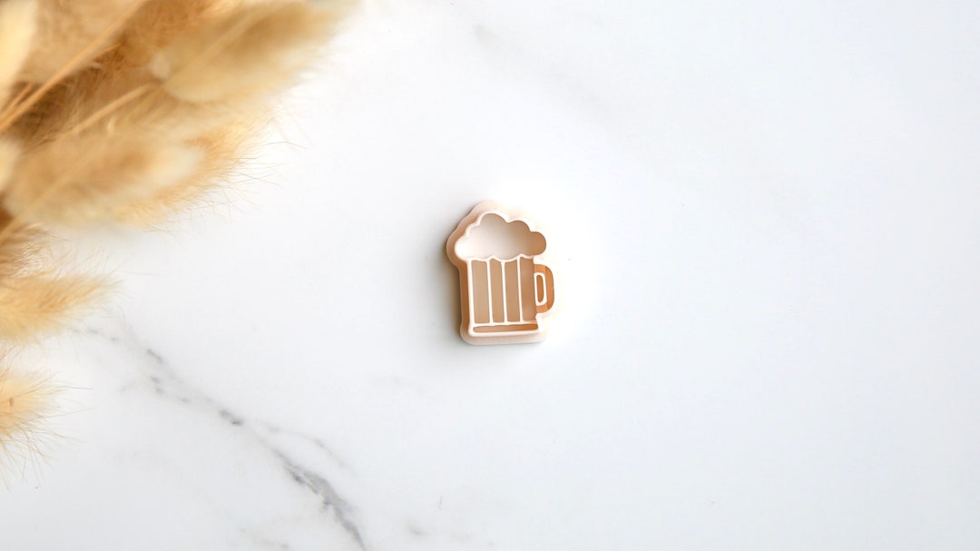 Beer Clay Cutter (embossing) | Lucky Shamrock Cutter | Spring Clay ...