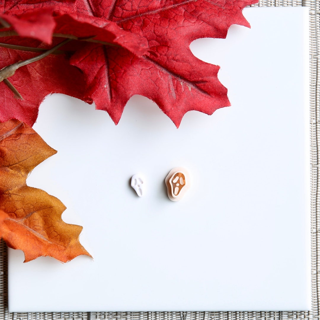 Scream Mini Clay Cutter (studs) | Fall Polymer Clay Cutter | Autumn ...