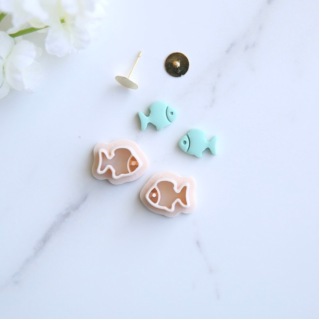 Fish Mini Clay Cutter (stud Size) | Ocean Sea Clay Cutter | Summer Clay ...