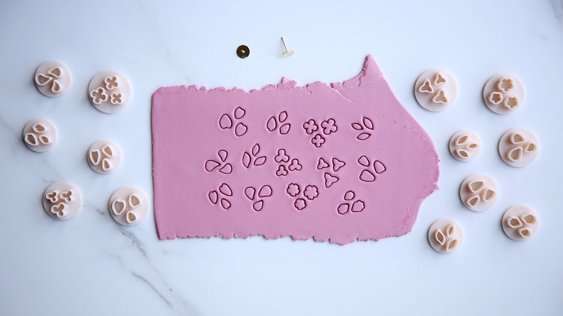 Floral Petal & Leaf Cluster Micro Cutter Spring Mini Clay - Etsy