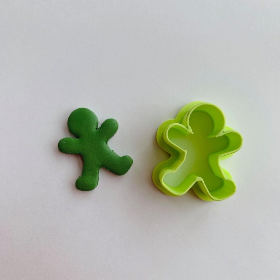 Gingerbread Man Polymer Clay Earring Cutter Christmas Clay - Etsy