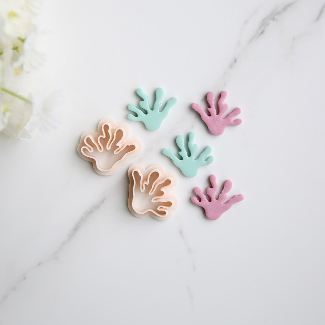 Coral Reef Clay Cutter (2 Piece) | Ocean Clay Cutter | Summer Clay ...