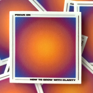 Focus Aura Sticker, Stickers, Stickers Aesthetic, Stickers Laptop ...