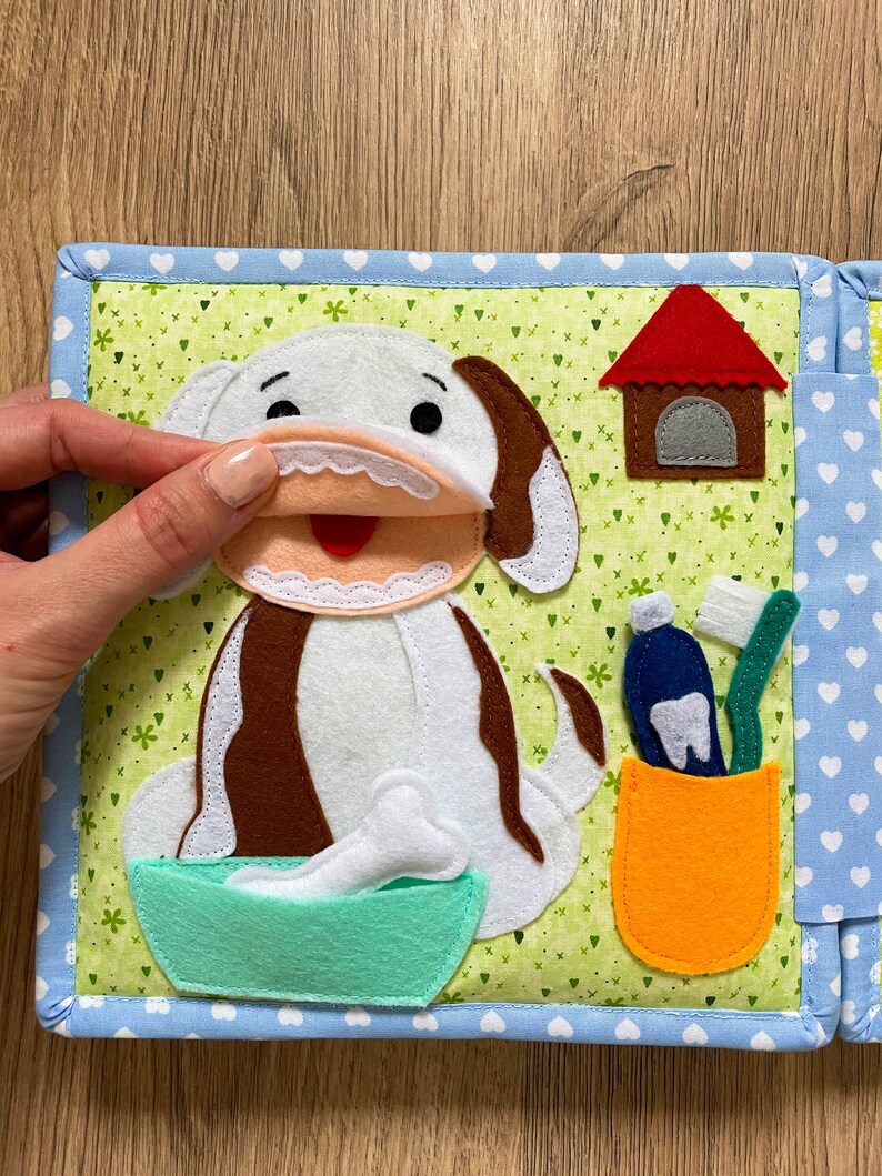 PDF Pattern "dog Brushing Teeth" Quiet Book Page - Pdf/svg/fcm - Etsy