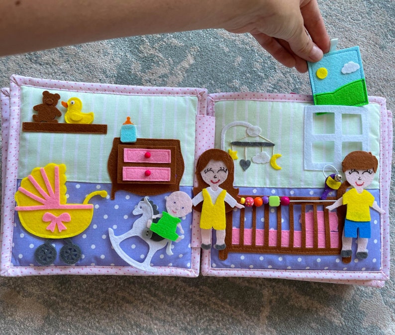 Dollhouse Quiet Book Pattern - Busy Book Sewing Ideas for Girl 2, 3, 4 ...