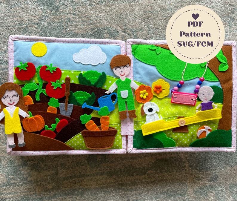 Dollhouse Quiet Book Pattern - Busy Book Sewing Ideas for Girl 2, 3, 4 ...