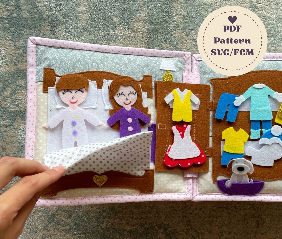 Dollhouse Quiet Book Pattern Busy Book Sewing Ideas for Girl - Etsy
