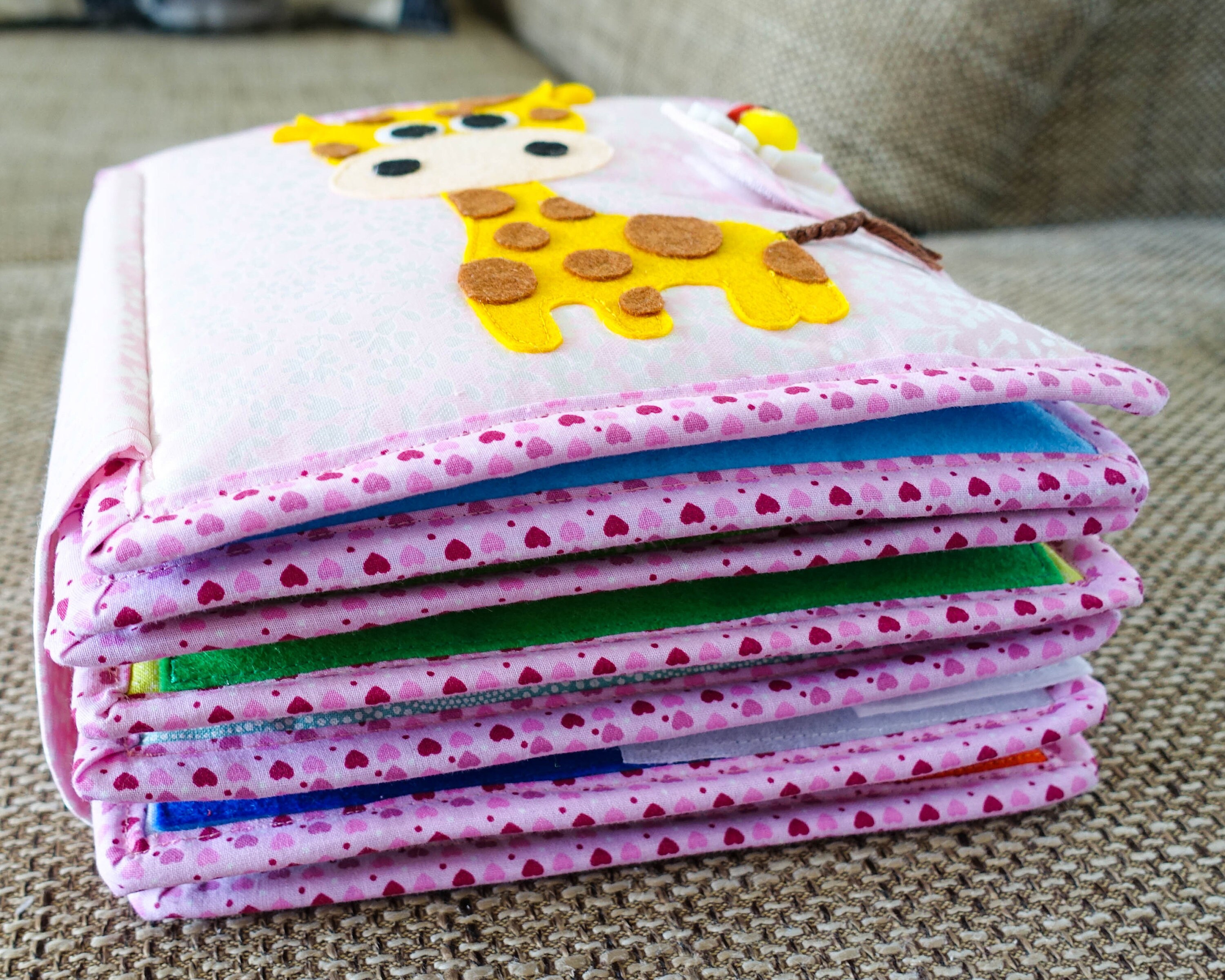 Quiet Book Pattern PDF / Cover Page giraffe in Pdf/svg/fcm - Etsy