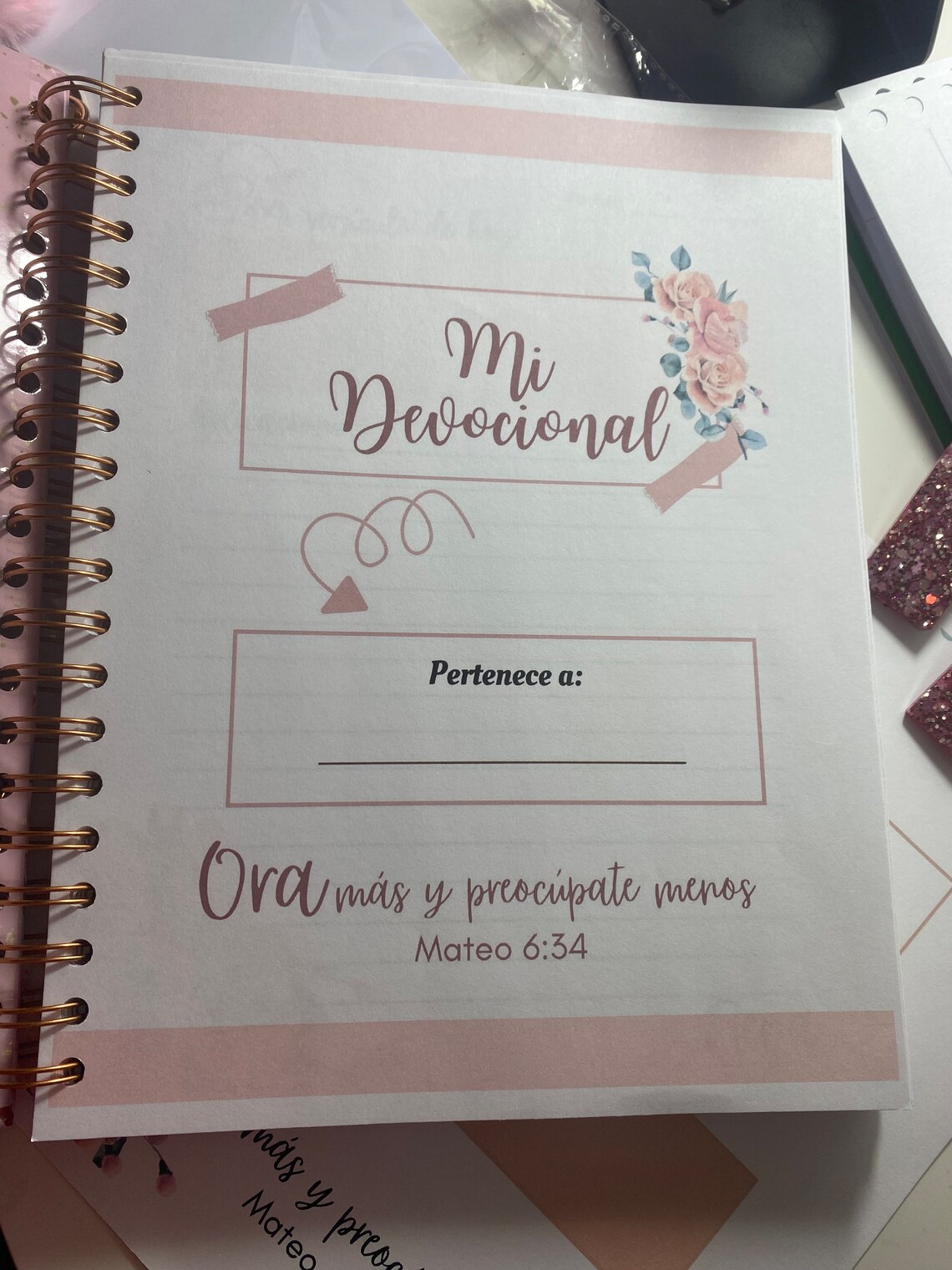 Cuaderno Devocional Cristiano Diario Personalizado| Devocional ...