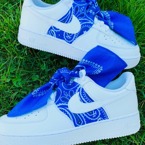 Bandana Paisley Print Flat Shoelaces for Jordan Air Force 1 - Etsy