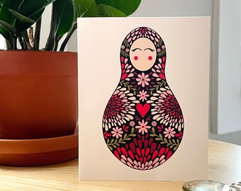 Matryoshka Card | Etsy