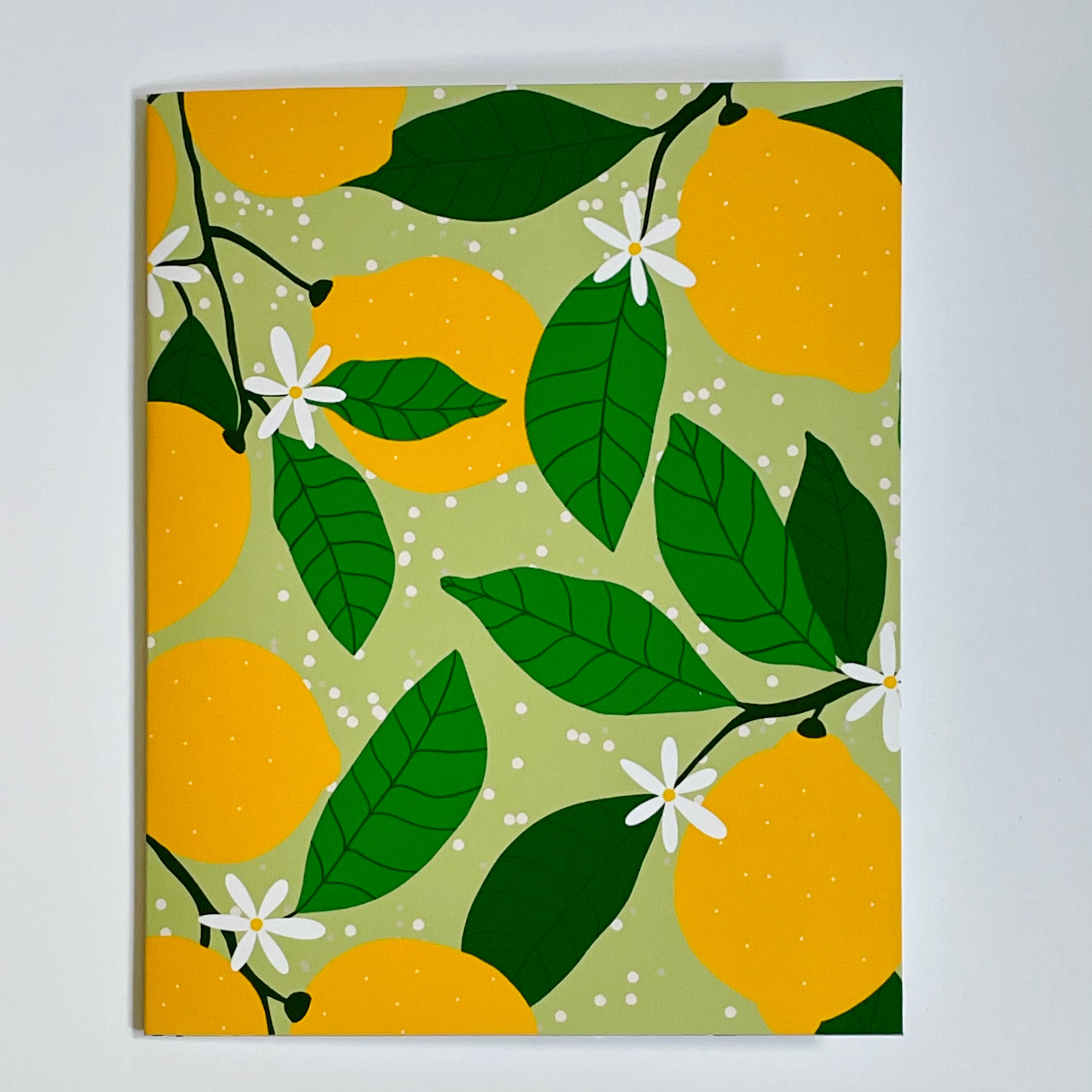 4 Pack Lemon Greeting Cards Colorful Illustrated Greeting | Etsy