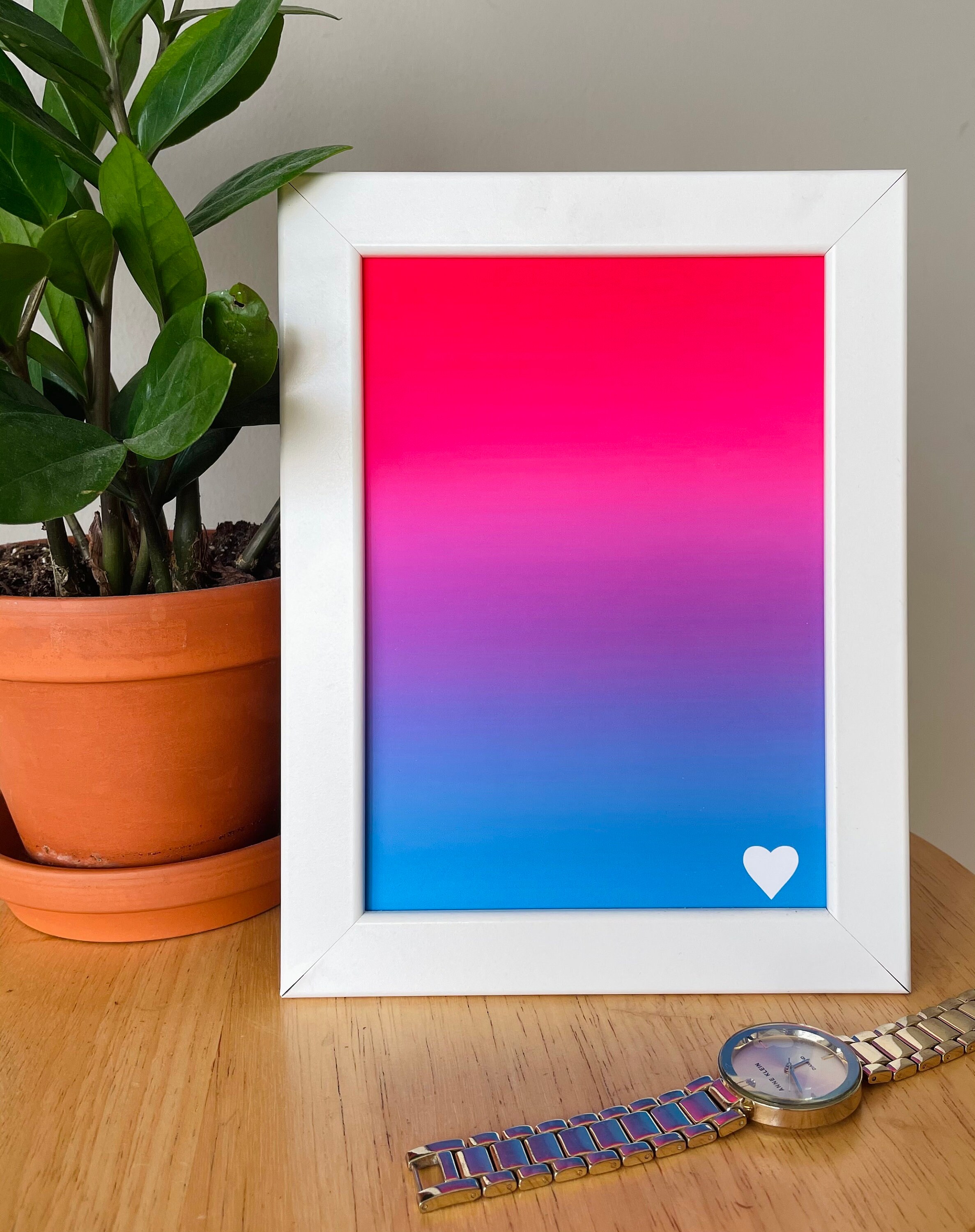 Tie-dye Gradient Bisexual Pride Flag Colorful Illustrated Graphic Art ...