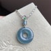 Jade Pendant 18K Solid Gold Beautiful Blue Ocean Jade Set in 18K Yellow ...