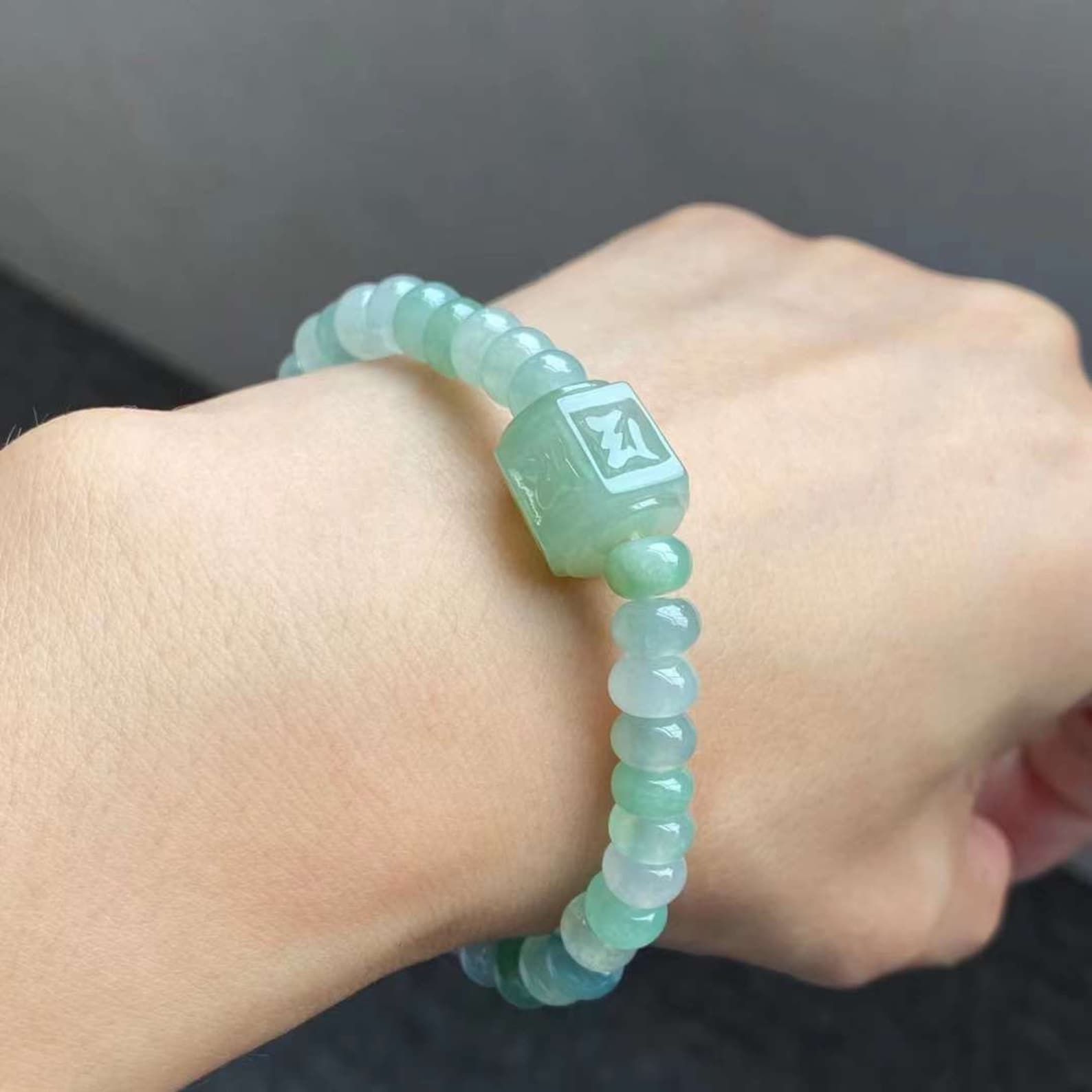 Jade Bracelet / Green / Jadeite Bead Bracelet / Type A Jade / - Etsy