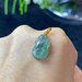 Jade Pendant 18K Solid Gold Beautiful Blue Ocean Jade Set in 18K Yellow ...