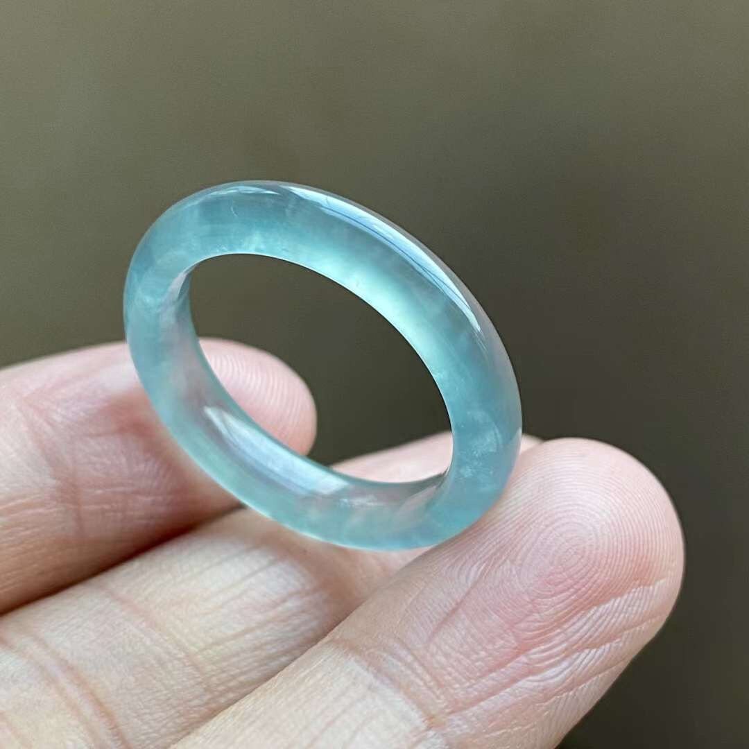 Jade Ring Size 7 Blue Ocean Jadeite Type a Untreated by the - Etsy