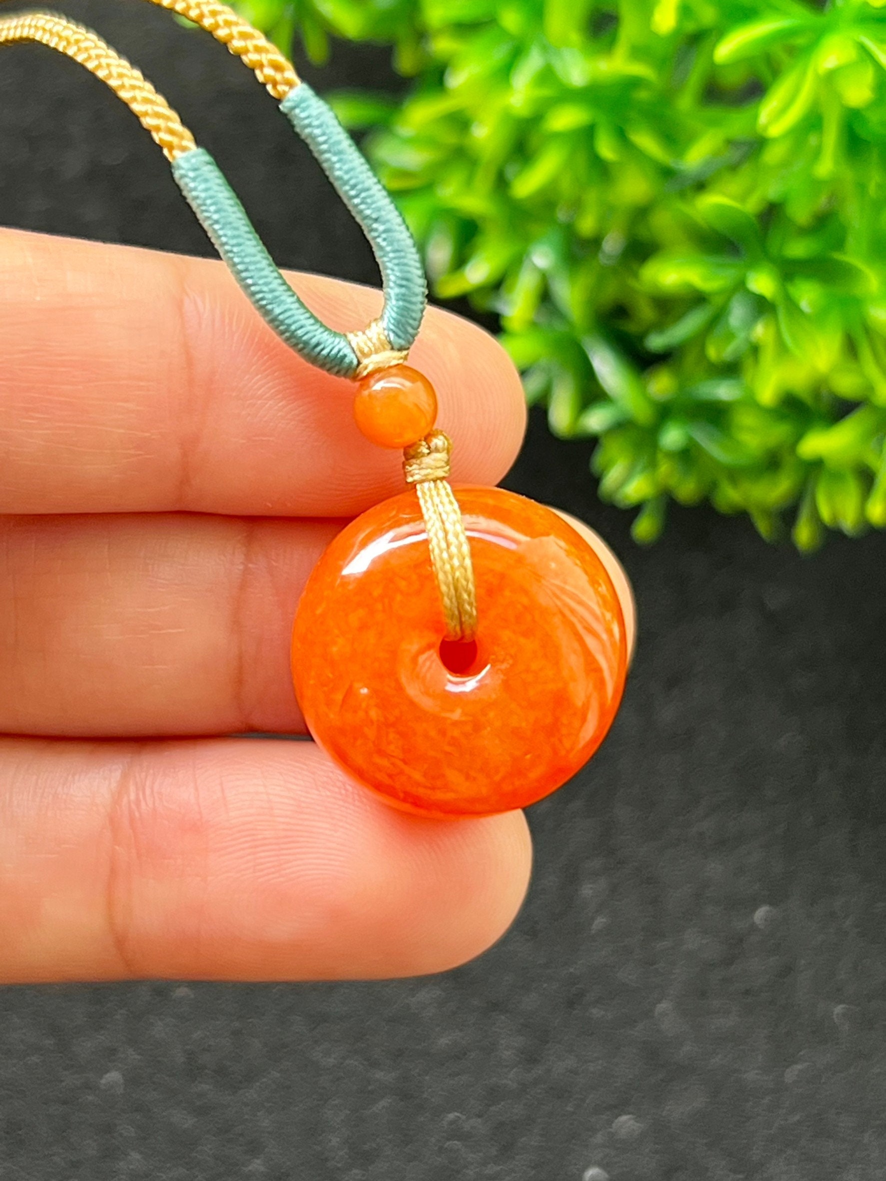 Jade Pendant Orange Type a Jadeite Natural by the Jade House - Etsy