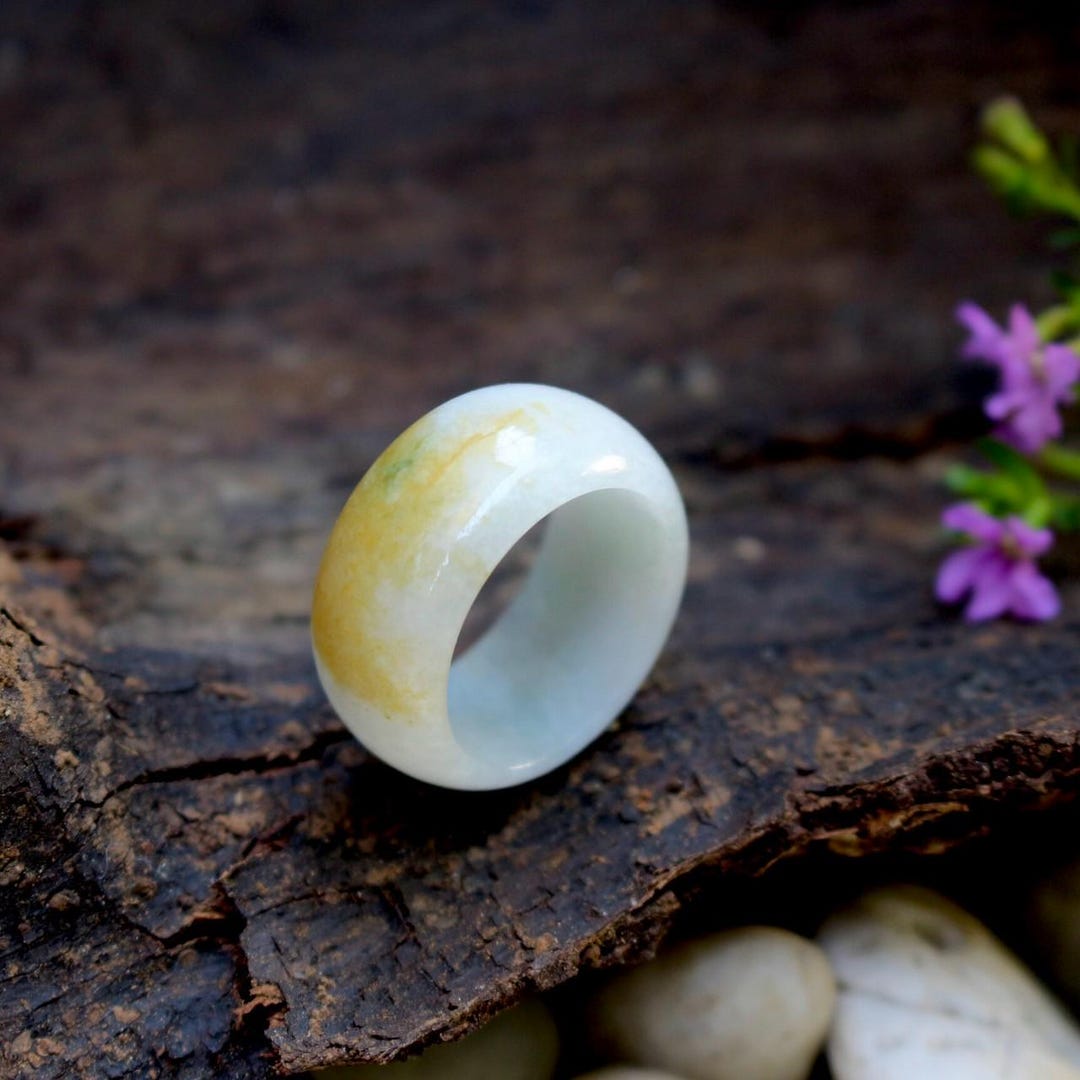 Jade Thumb Ring | US 9 | Certified Natural Jadeite Band | Type A Jade ...
