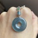 Jade Pendant 18K Solid Gold Beautiful Blue Ocean Jade Set in 18K Yellow ...