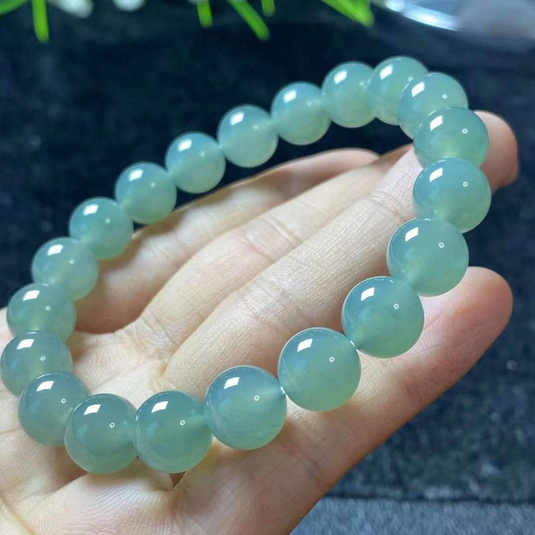 Jade Bracelet /green Jade / Jadeite Bead Bracelet / Type A Jade / Bead ...