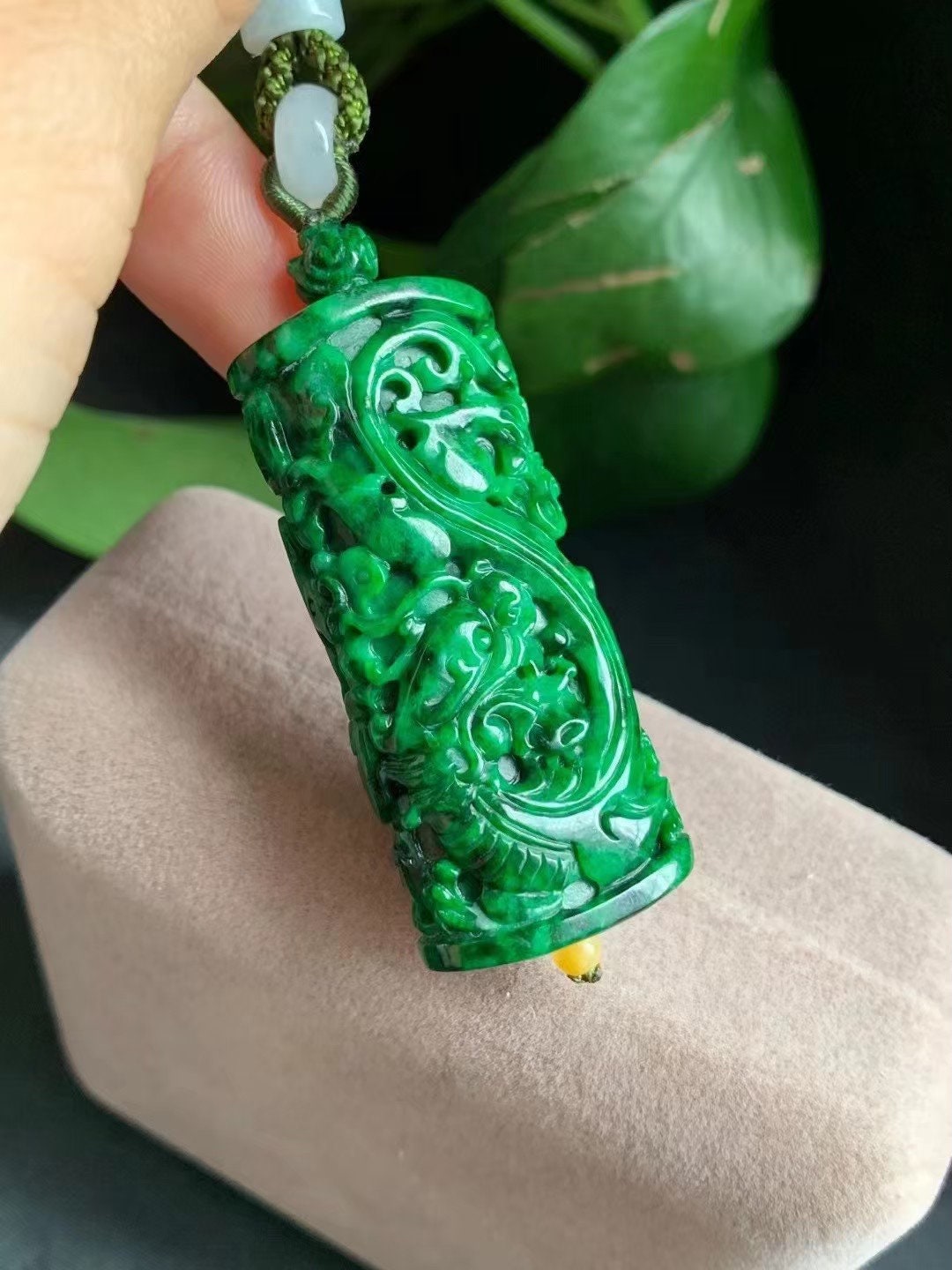 Jade Pendant Green Type A Jadeite Natural Grade A Jade Carved Pendant ...
