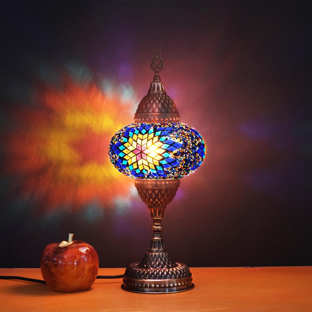 Turkish Lamp, Embroidered Table Lamp, Turkish Table Lamp, Turkish ...