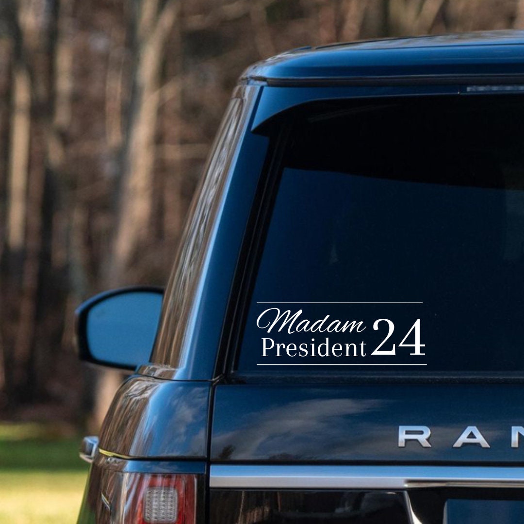 Madam President Decal, Kamala Harris 2024 Car Decal, Car Decal, Kamala ...