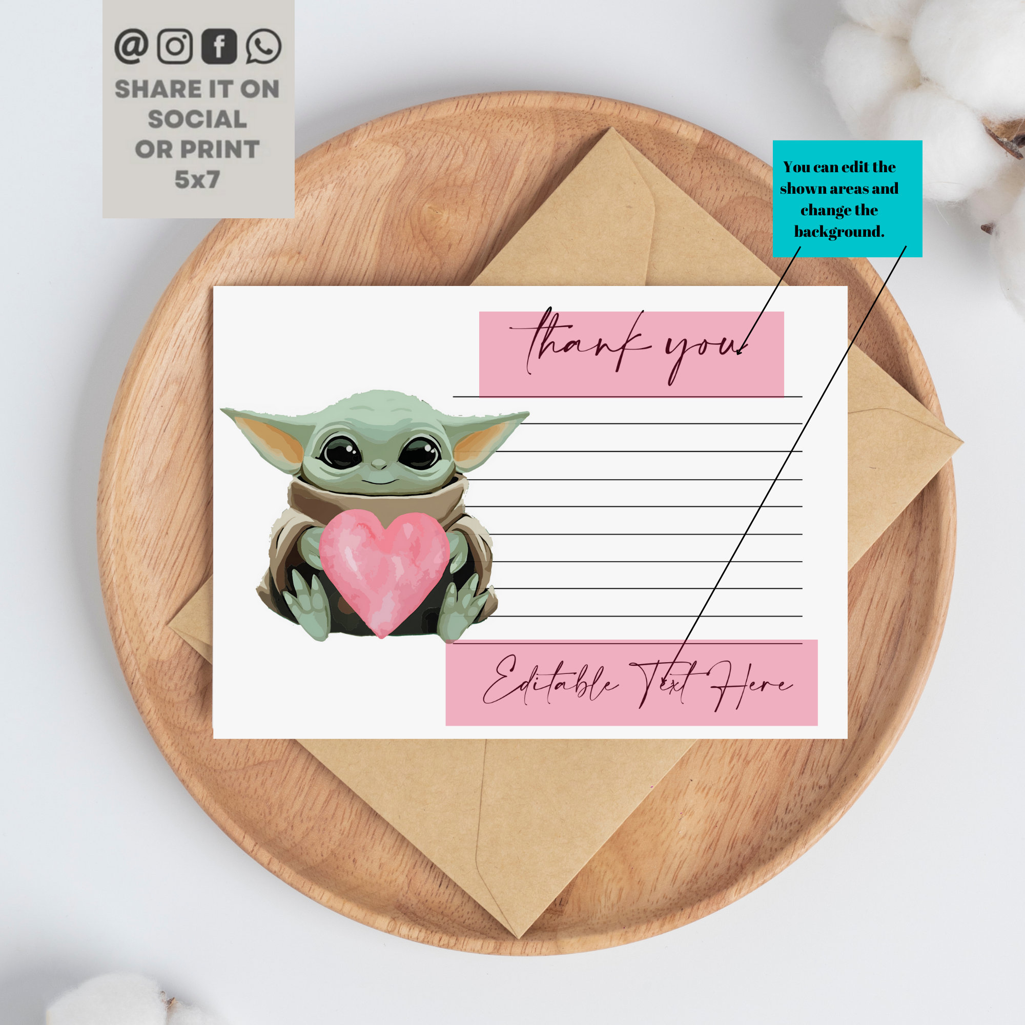 Baby Yoda Birthday Invitations Grogu Birthday Star Wars - Etsy