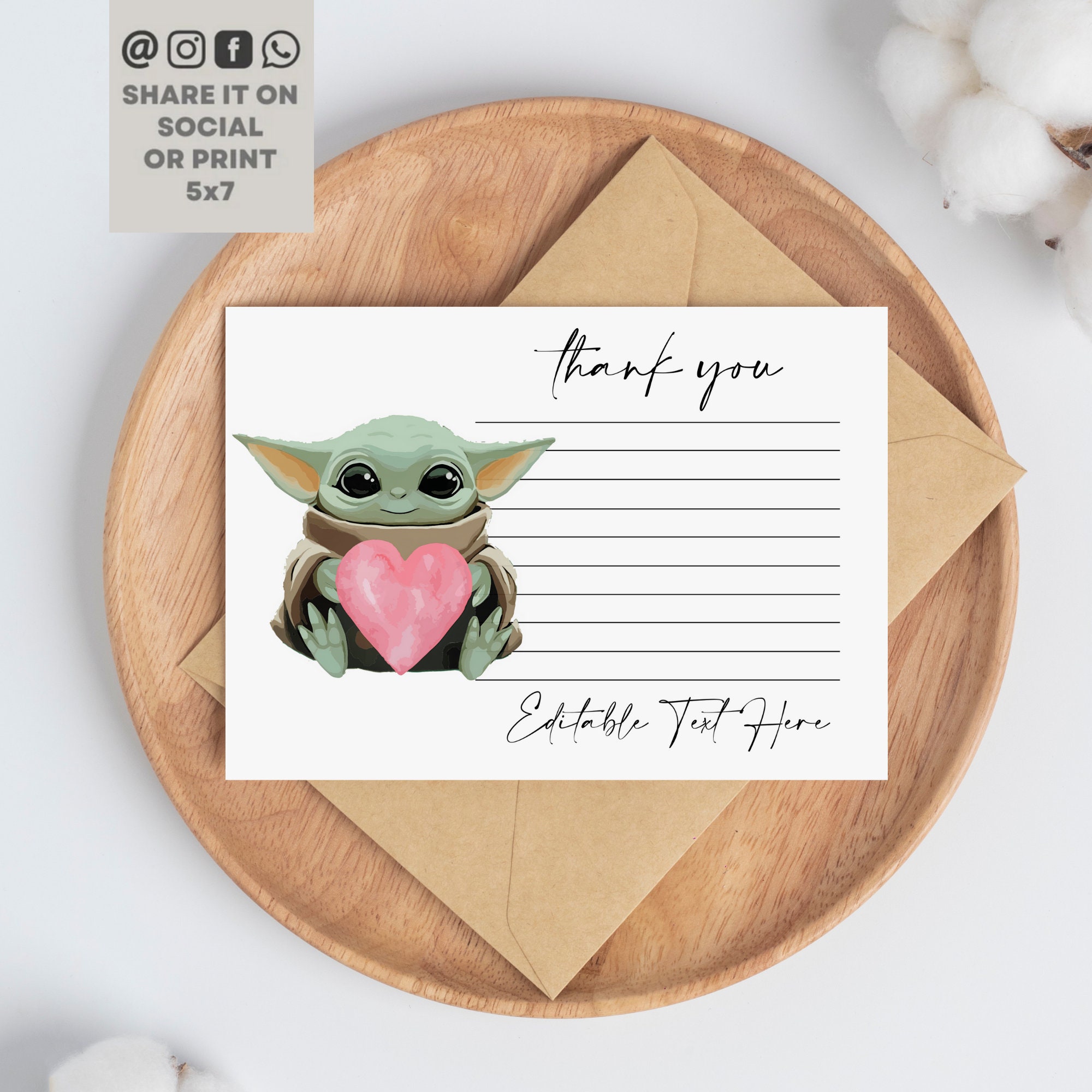 Baby Yoda Birthday Invitations Grogu Birthday Star Wars - Etsy