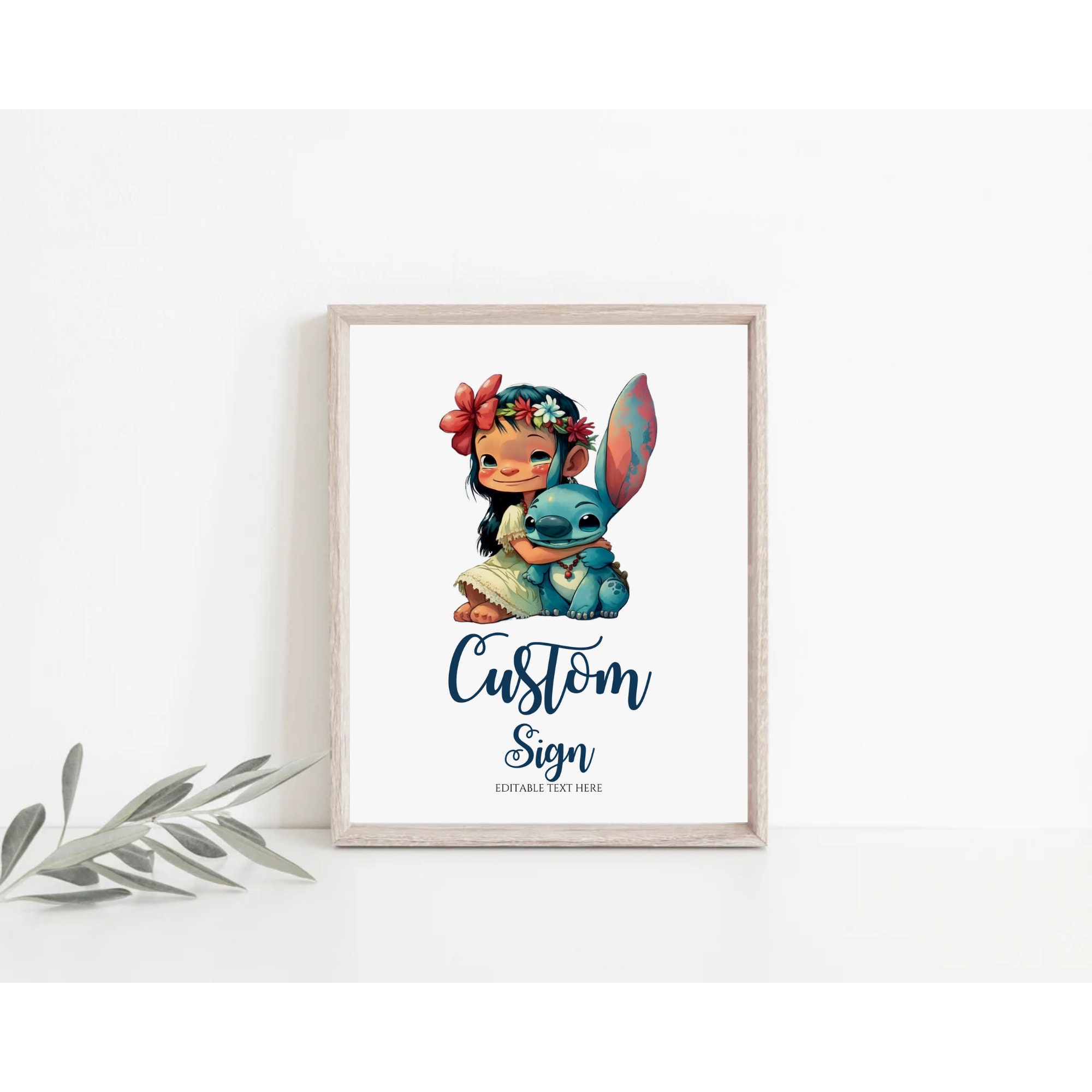 Stitch Favor Tag Templatelilo and Stitch Party Tag Lilo and - Etsy