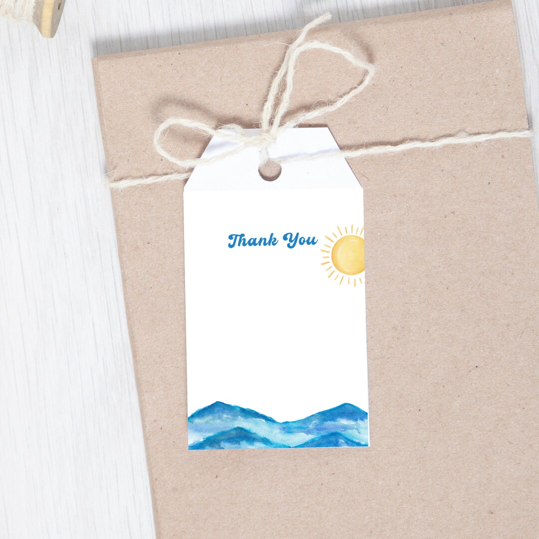 Surfing Birthday Favor Party Tag, Surfs up Swimming Party Gift Tag ...
